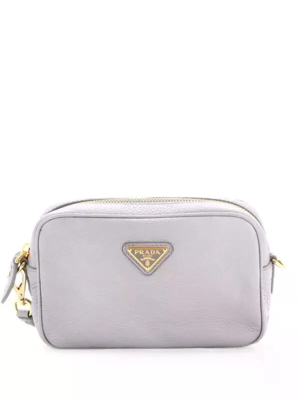 Prada Vitello Soft Mini Camera Bag - Grey