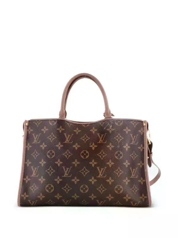 LOUIS VUITTON Popincourt Nm Handbag Monogram Canvas With Leather Pm Tote Bag - Brown