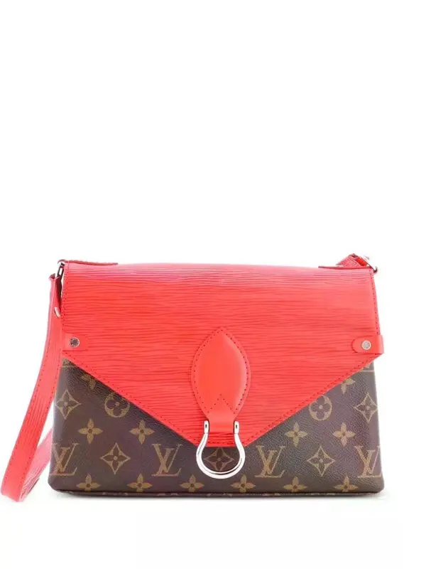 LOUIS VUITTON Saint Michel Monogram And Epi Leather Shoulder Bag - Brown