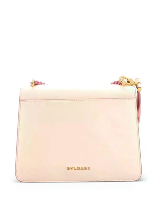 BVLGARI Serpenti Forever Maxi Chain Heart Pouch Leather Crossbody Bag
