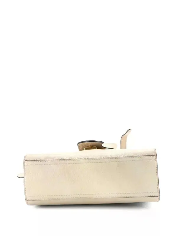 Gucci Gg Marmont Leather Mini Satchel Top Handle Bag - Neutrals