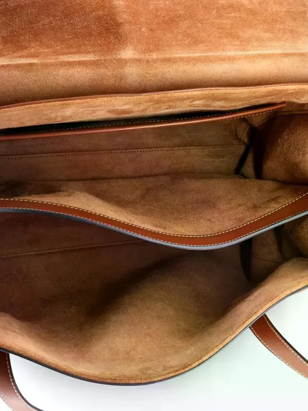 Celine Soft 16 Shoulder Bag In Smooth Calfskin - Brown