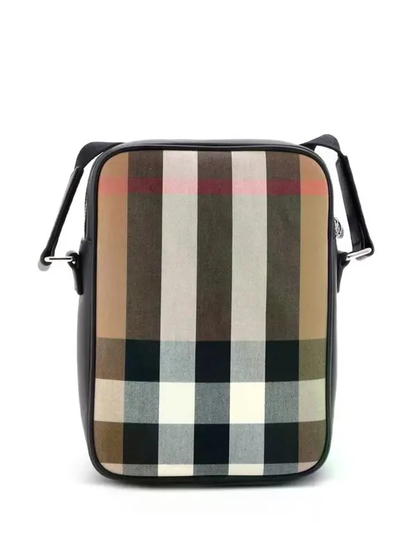 Burberry Vertical Paddy Bag Vintage Check Canvas Crossbody Bag - Brown