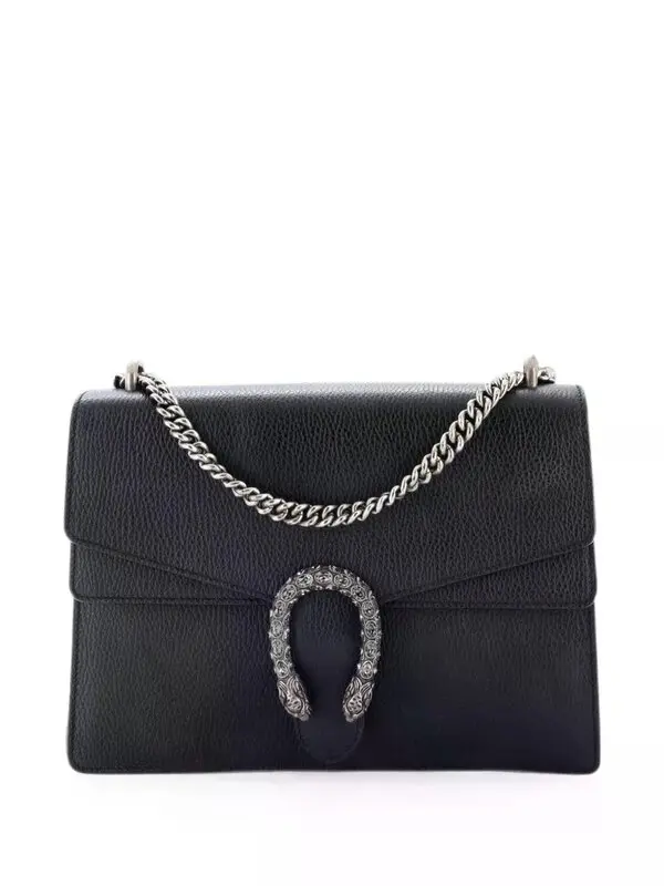 Gucci Dionysus Leather Medium Shoulder Bag - Black