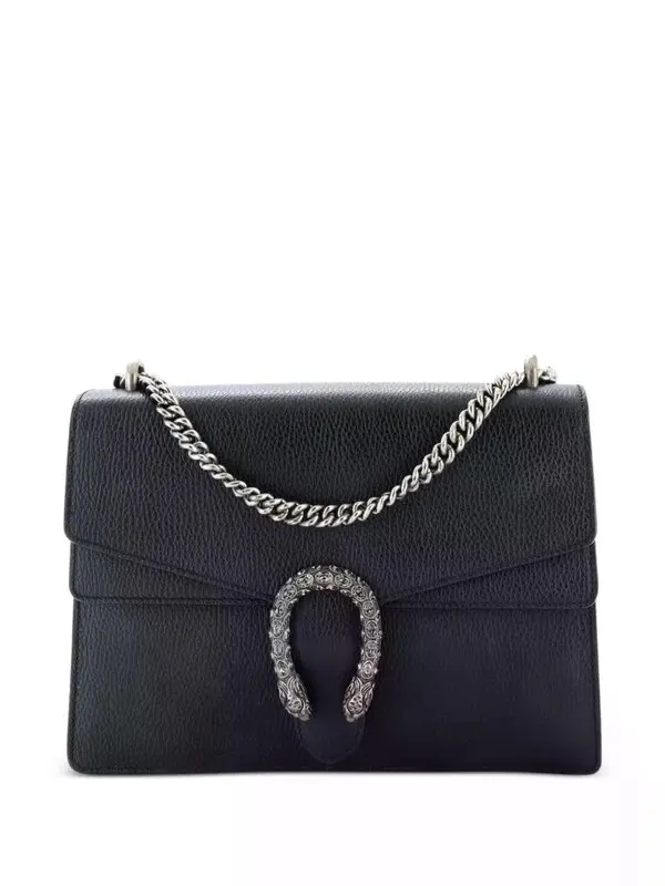 Gucci Dionysus Leather Medium Shoulder Bag - Black