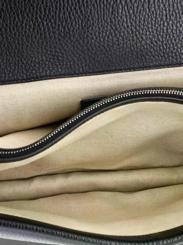 Gucci Dionysus Leather Medium Shoulder Bag - Black