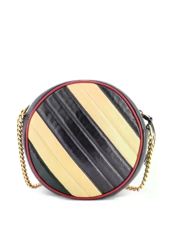 Gucci Gg Marmont Round Shoulder Bag - Black