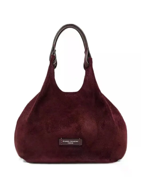 GIANNI CHIARINI Suede Tote Bag - Red