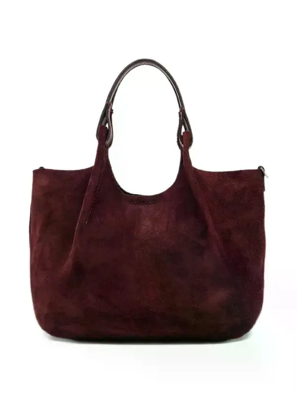 GIANNI CHIARINI Suede Tote Bag - Red