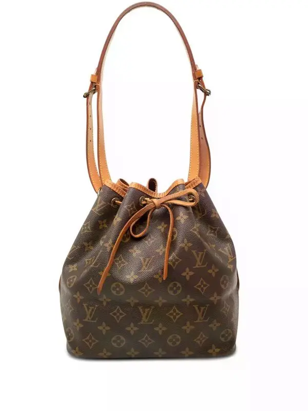 LOUIS VUITTON Monogram Petit Noé Bucket Bag - Brown