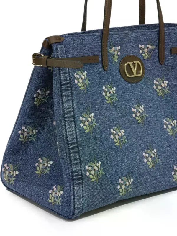 Valentino Garavani Antibes Embroidered Tote Bag