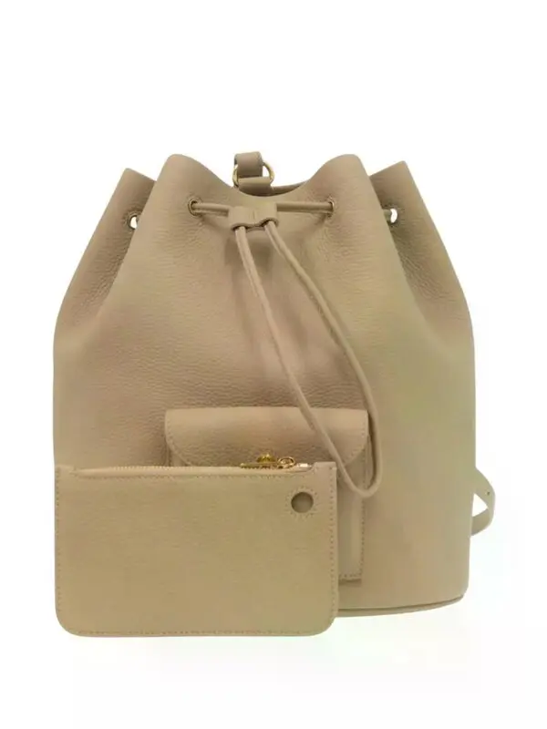 Loro Piana Grained Calfskin Extra Drawstring Backpack