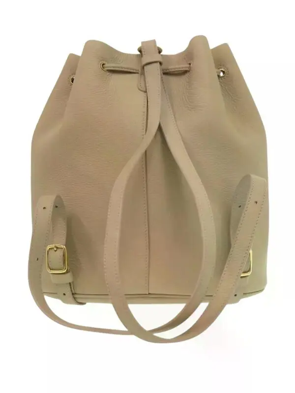 Loro Piana Grained Calfskin Extra Drawstring Backpack