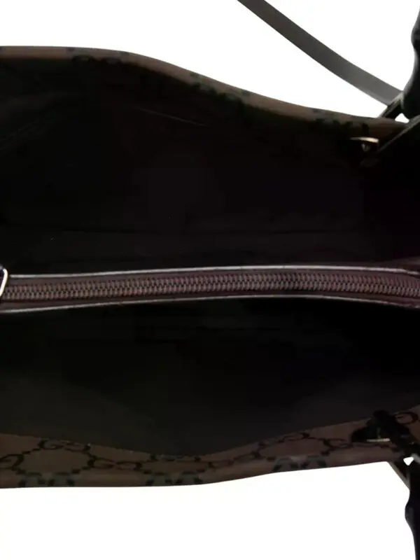 Gucci Gg Nylon Bamboo Satchel