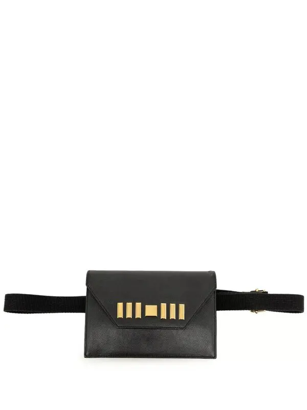 Saint Laurent Studded Leather Belt Bag - Black