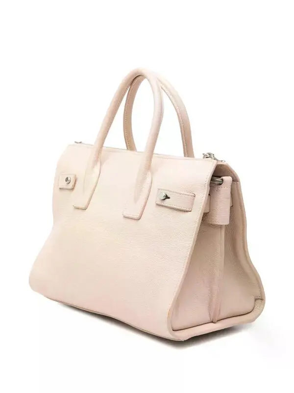 Saint Laurent Sac De Jour Satchel In Grained Calfskin - Pink