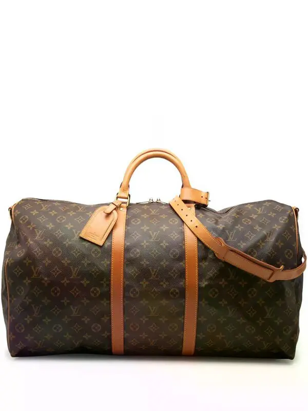 LOUIS VUITTON Keepall Bandouliere 60 Travel Bag - Brown