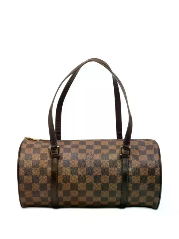 LOUIS VUITTON Damier Ebene Papillon 30 Handbag - Brown