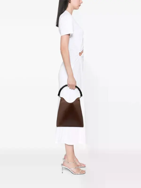 Gucci Leather Bamboo Top Handle Bag Handbag