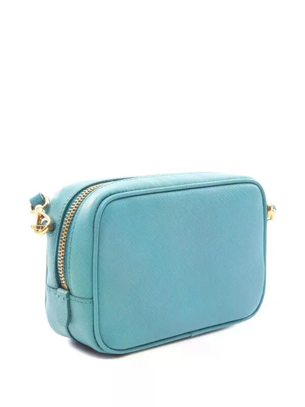 Prada Saffiano Fiocco Bow Camera Bag - Green