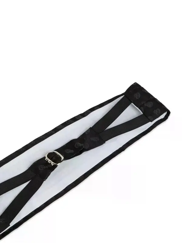 Roberto Cavalli Jacquard Cummerbund - Black