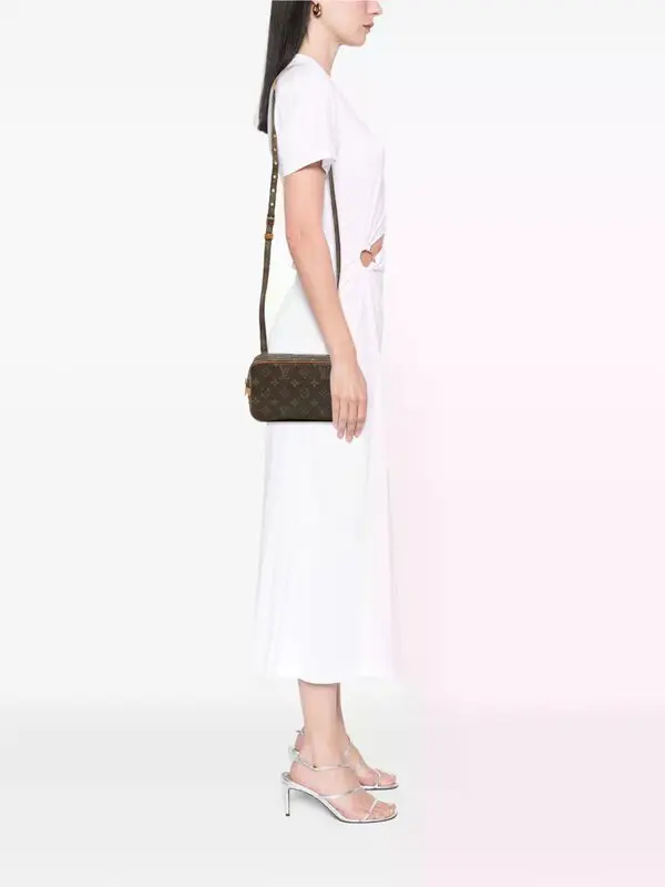 LOUIS VUITTON Monogram Pochette Marly Bandouliere Crossbody Bag - Brown