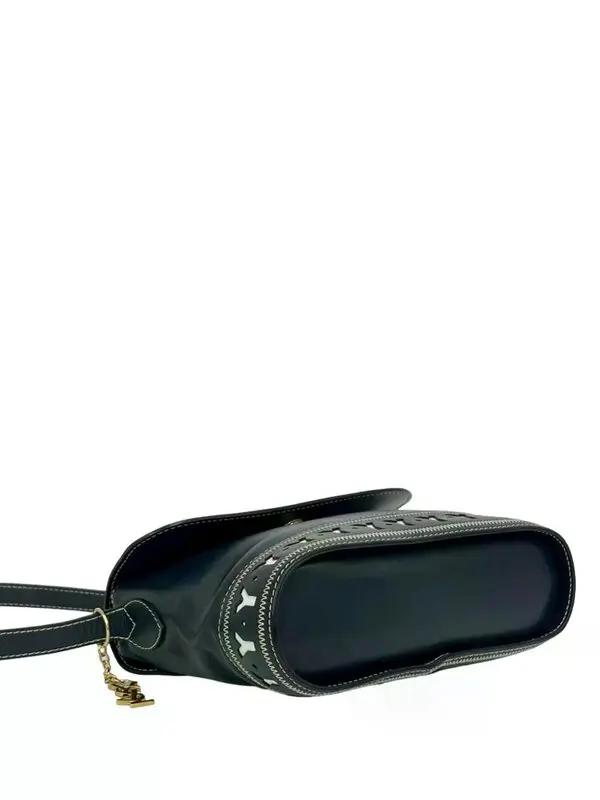 Saint Laurent Leather Cutout Crossbody Bag
