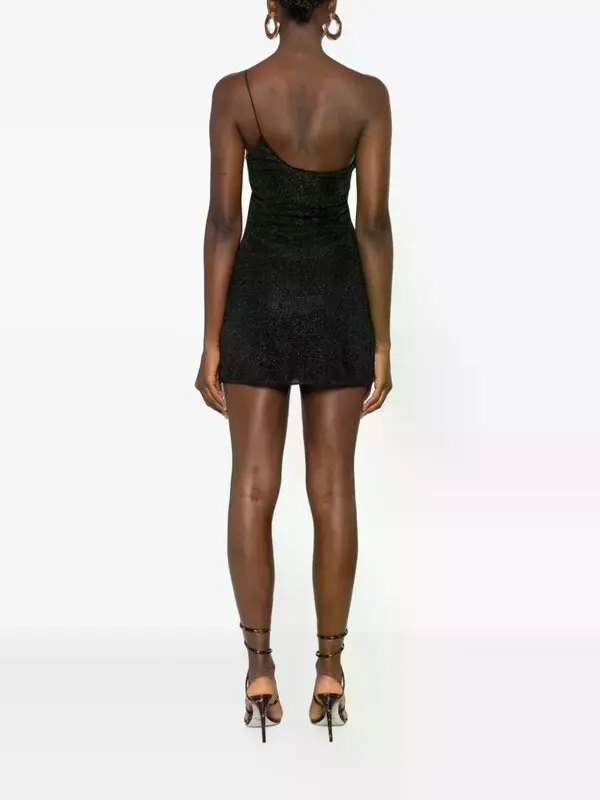 Oseree Lumière Spiral One-shoulder Mini Dress