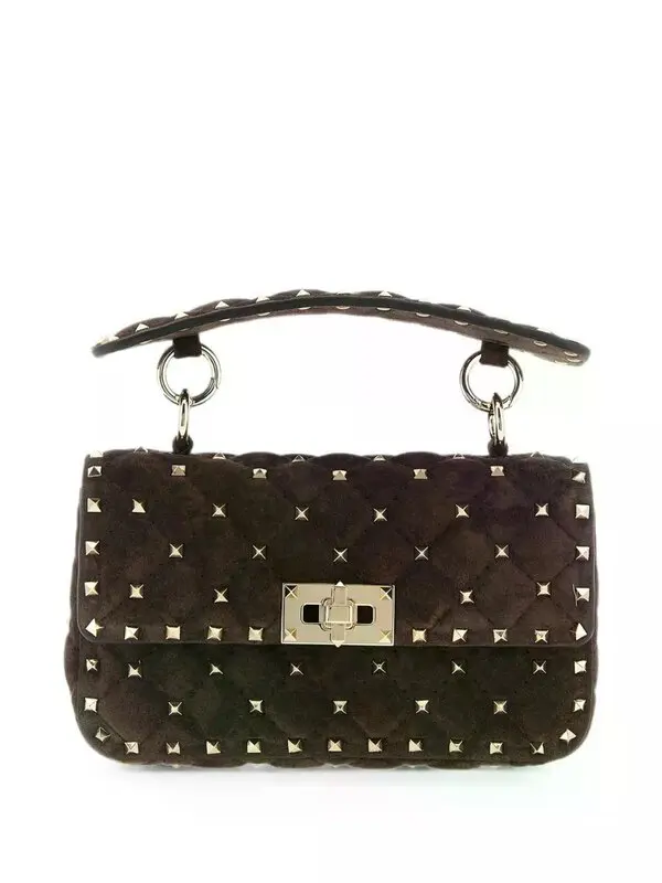 Valentino Garavani Rockstud Shoulder Bag - Brown
