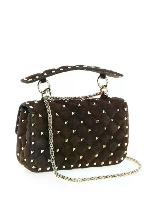 Valentino Garavani Rockstud Shoulder Bag - Brown
