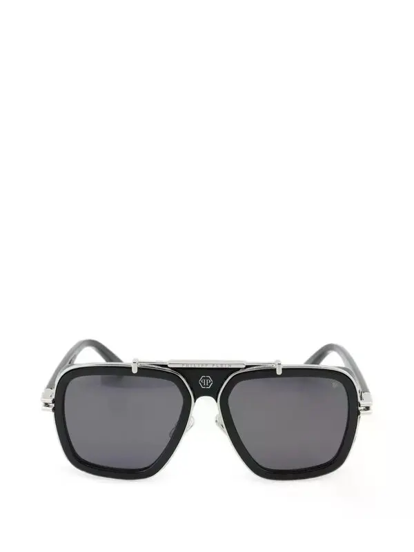 Philipp Plein Icon Logo Detail Sunglasses - Black