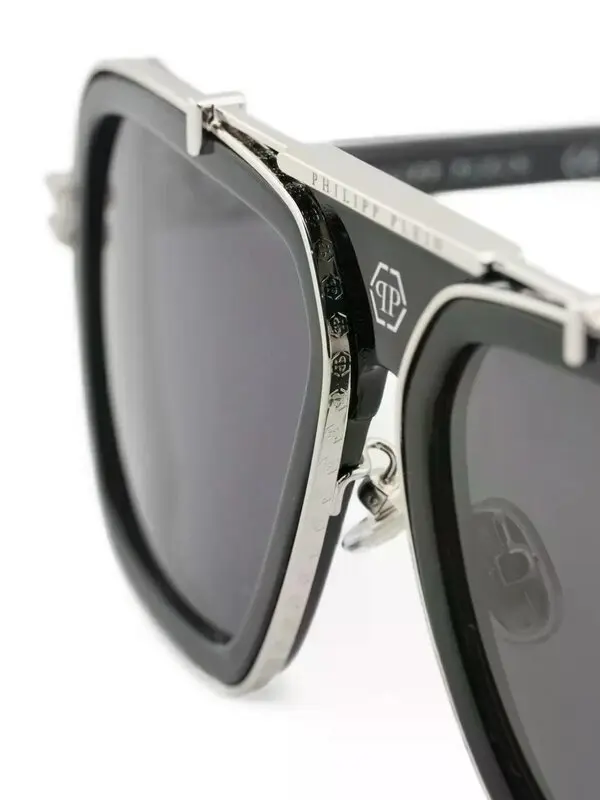 Philipp Plein Icon Logo Detail Sunglasses