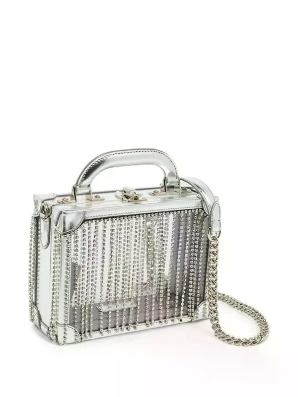 AREA Crystal-fringe Satchel Bag