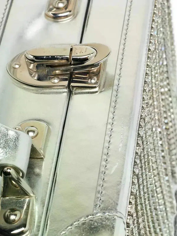 AREA Crystal-fringe Satchel Bag