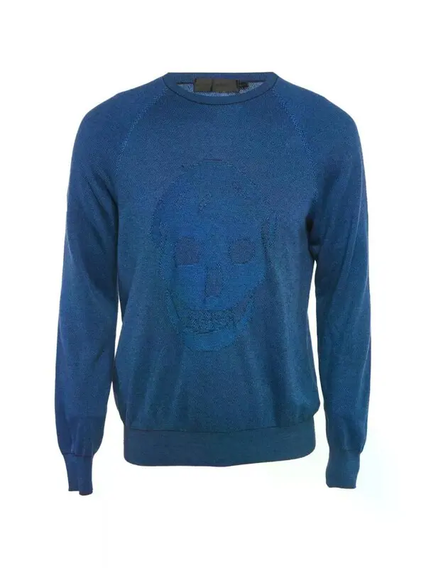 Alexander McQueen Skull Motif Crew Neck Sweater