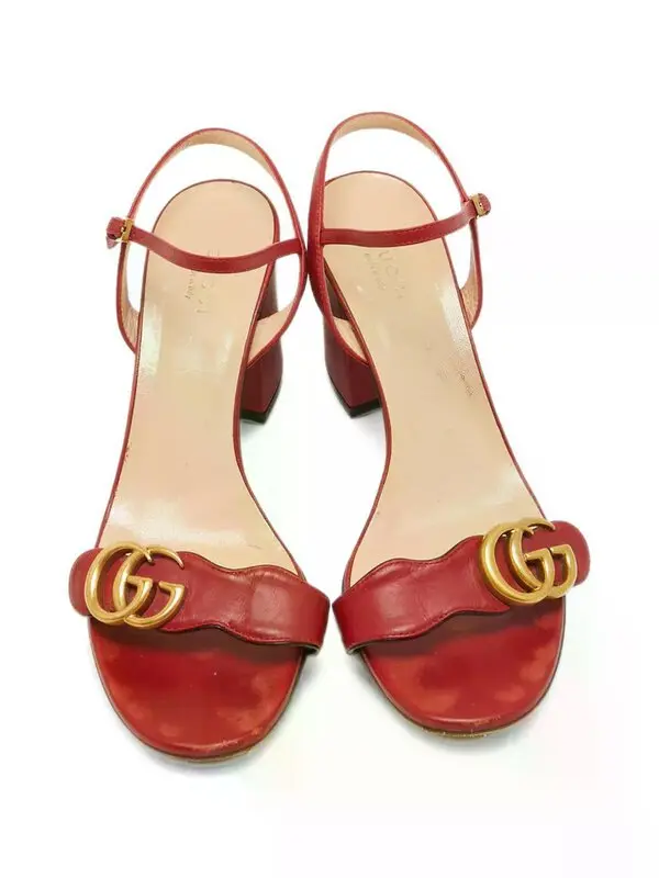 Gucci Leather Ankle Strap Sandals