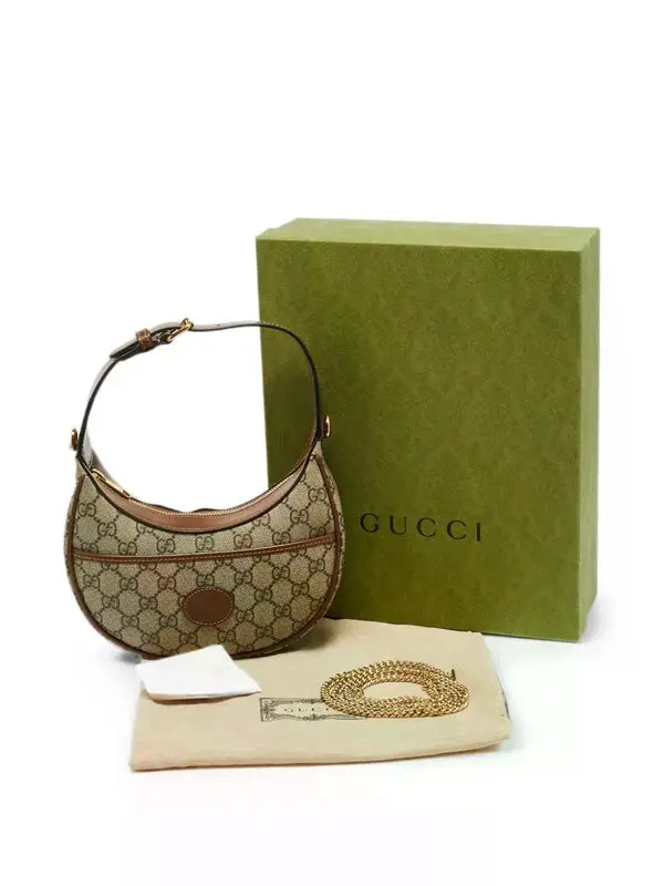 Gucci Gg Canvas Half Moon Shoulder Bag