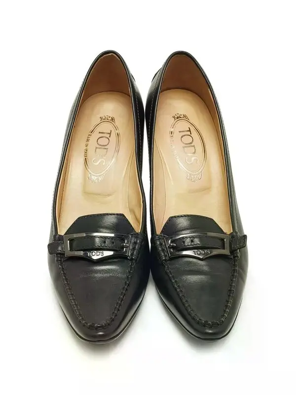 TOD'S Leather Buckled Loafers