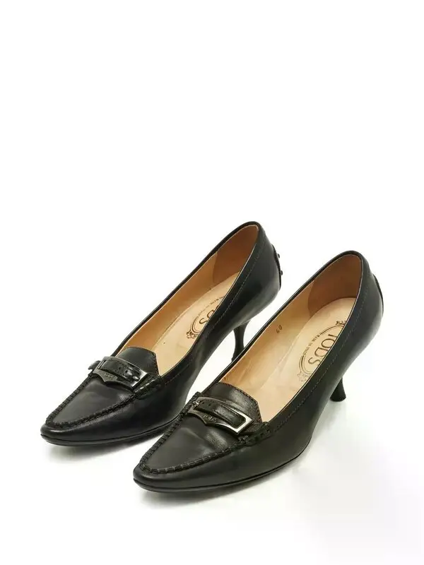 TOD'S Leather Buckled Loafers