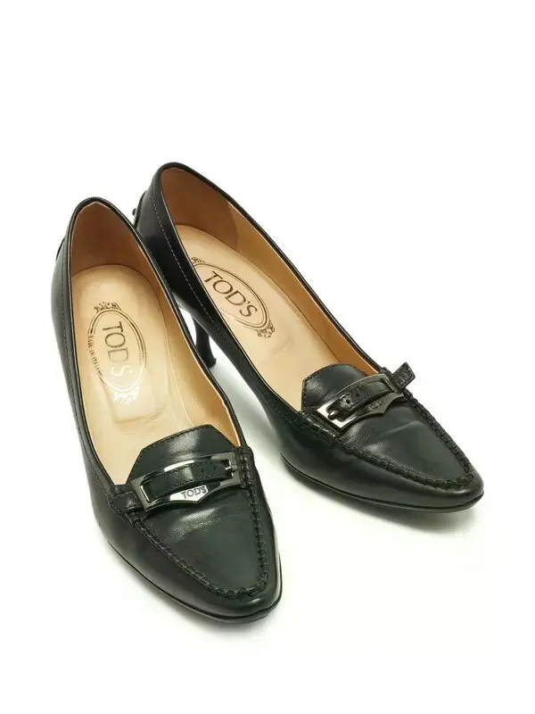 TOD'S Leather Buckled Loafers