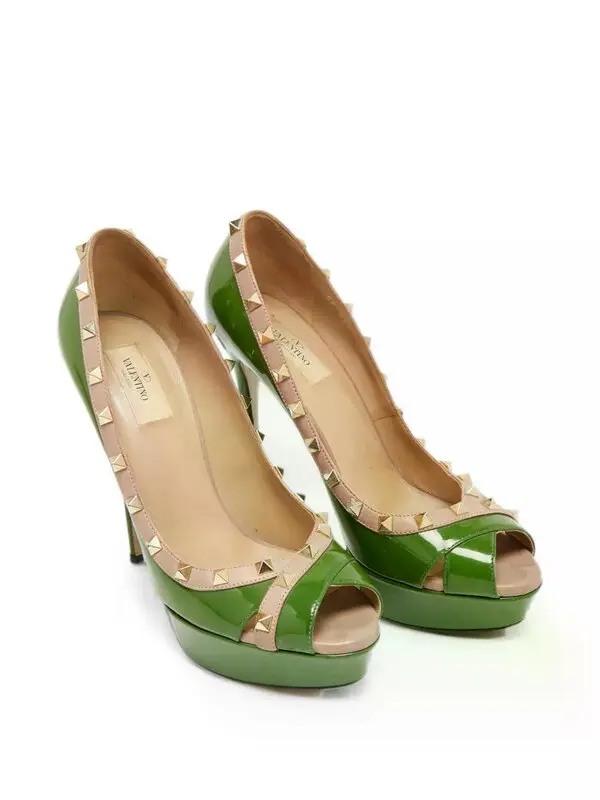 Valentino Garavani Rockstud Peep-toe Pumps