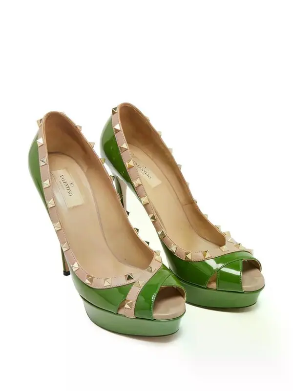 Valentino Garavani Rockstud Peep-toe Pumps