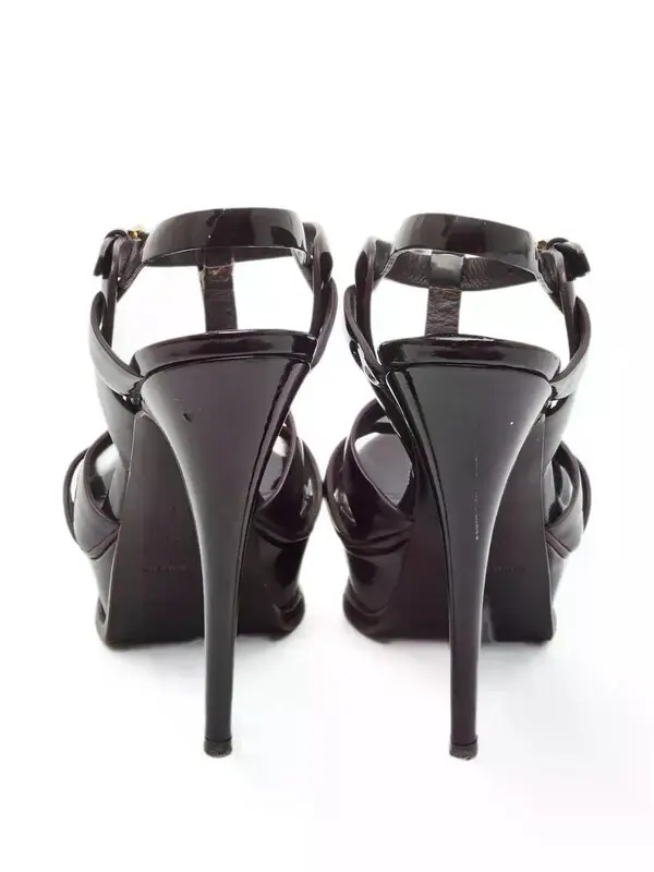 Saint Laurent Tribute Leather Heeled Sandals