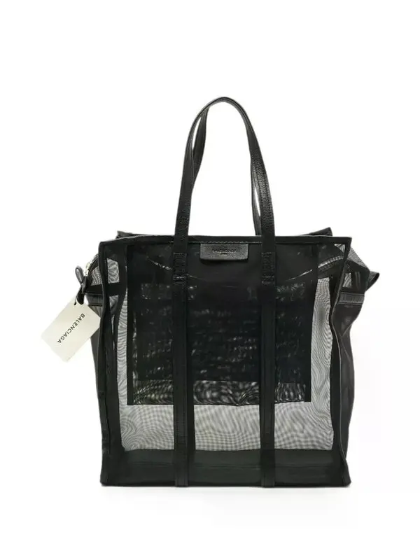 Balenciaga Medium Bazar Mesh Tote Bag - Black