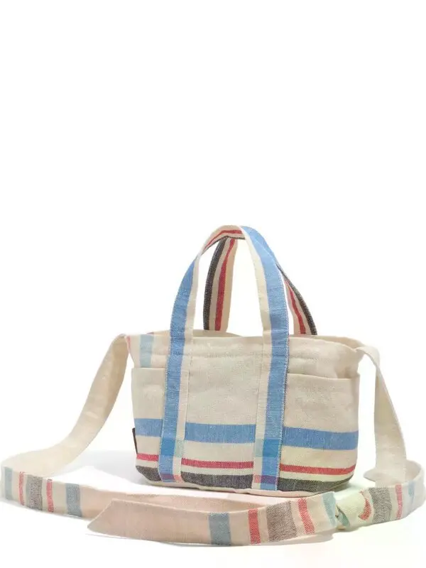 Bimba Y Lola Mini Check-pattern Logo Patch Tote Bag