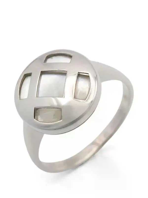Cartier Pasha Ring In 18kt White Gold With Mother-of-pearl