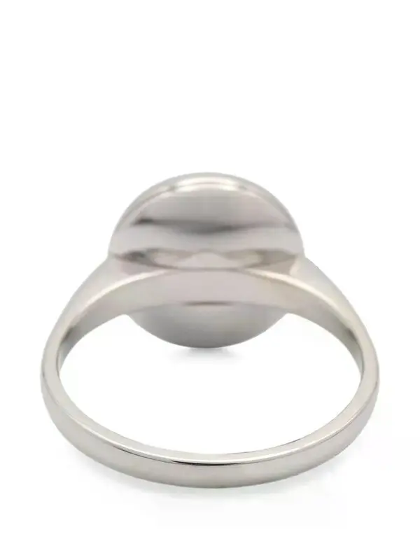 Cartier Pasha Ring In 18kt White Gold With Mother-of-pearl
