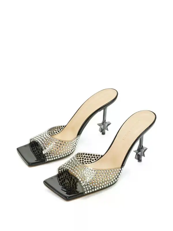 Mach & Mach Star Crystal-embellished Heeled Sandals