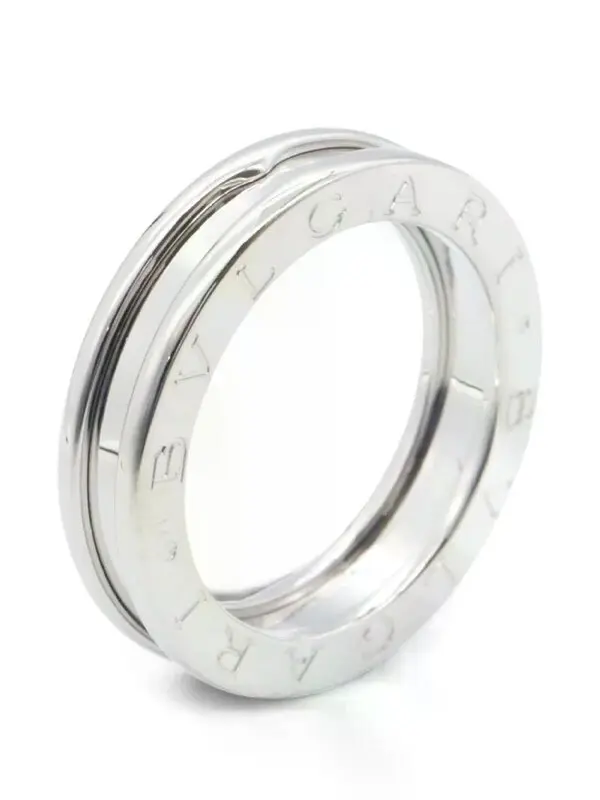 BVLGARI 18k White Gold B.zero1 Ring - Silver
