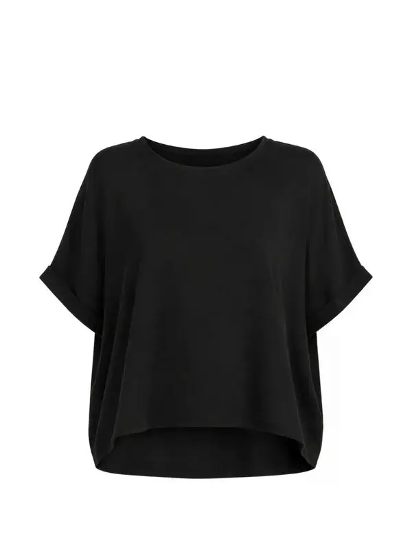 Dusan Rolled-cuff Silk T-shirt